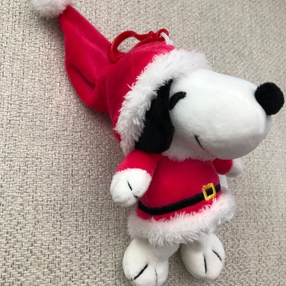 Peanuts | Toys | Nwt Adorable Snoopy Santa Claus Christmas Clip Charm ...
